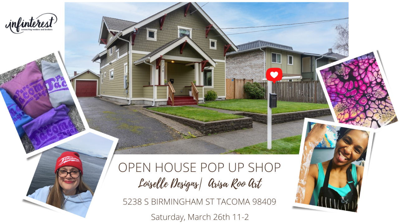 Charming Craftsman Open House Pop Up Shop | Infinterest